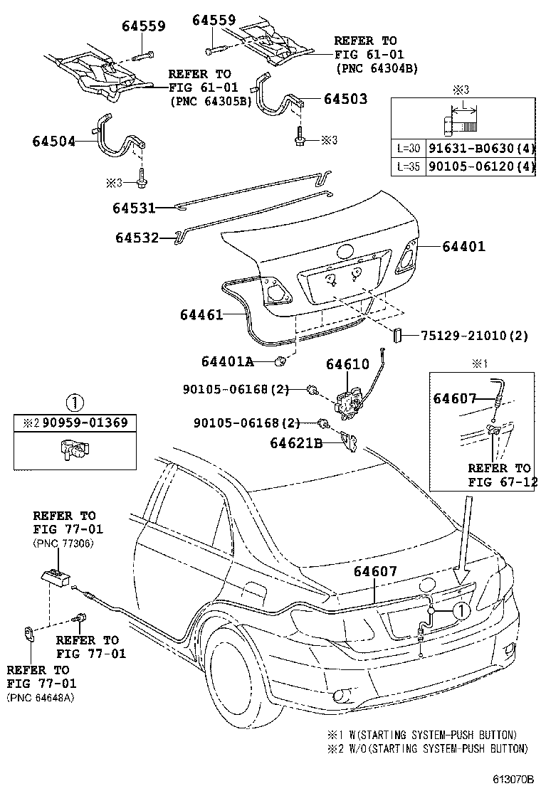 TOYOTA COROLLA SED JPPADE150L-AEFNYW - BODY - LUGGAGE COMPARTMENT DOOR ...