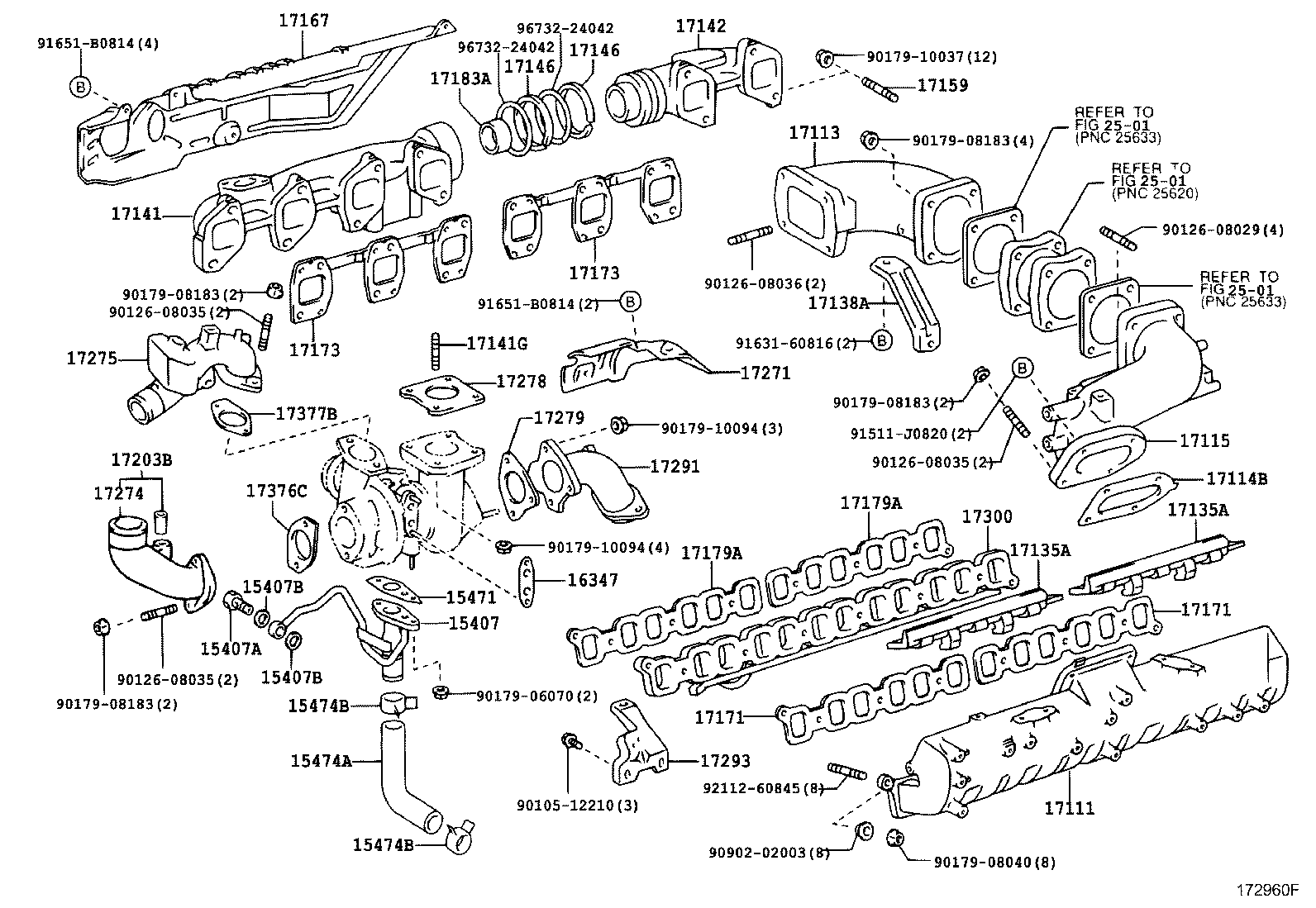 TOYOTA LAND CRUISER 100HDJ100L-GNMEZW - TOOL-ENGINE-FUEL - MANIFOLD ...