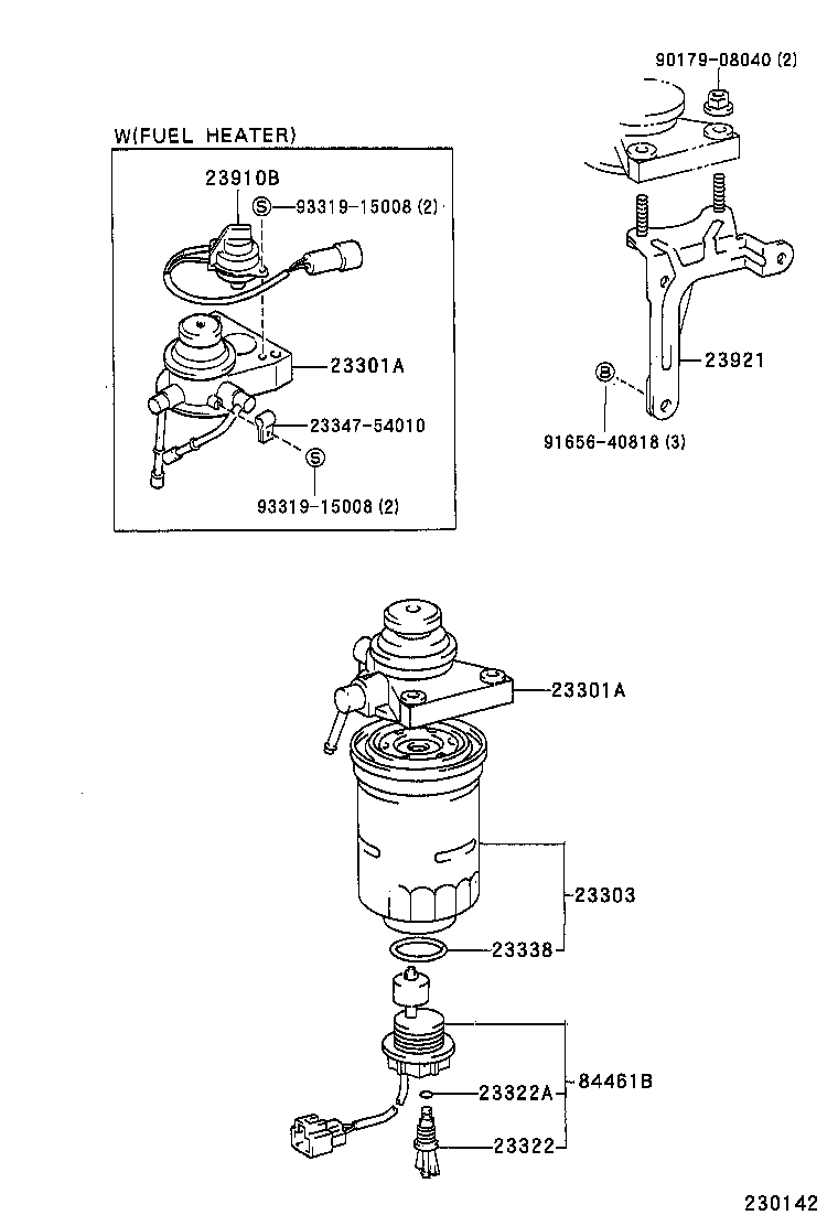 TOYOTA LAND CRUISER 70LJ70LV-MNXW - TOOL-ENGINE-FUEL - FUEL FILTER ...