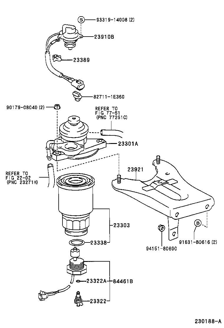 TOYOTA RAV4CLA21L-AWMNYW - TOOL-ENGINE-FUEL - FUEL FILTER | Japan Parts EU