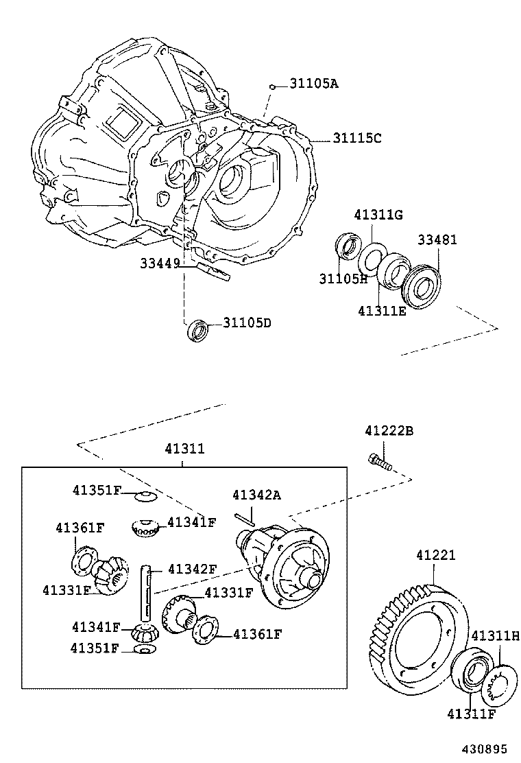 Toyota Corolla Hb Jppnde120l Ahmnyw Powertrain Chassis Front Axle