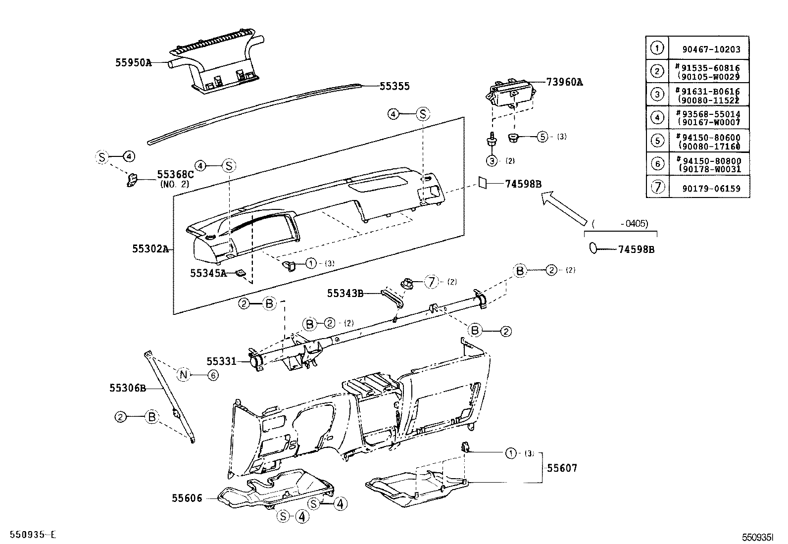 TOYOTA COROLLA HB UKPZZE123L-DHFGFW - BODY - INSTRUMENT PANEL GLOVE ...