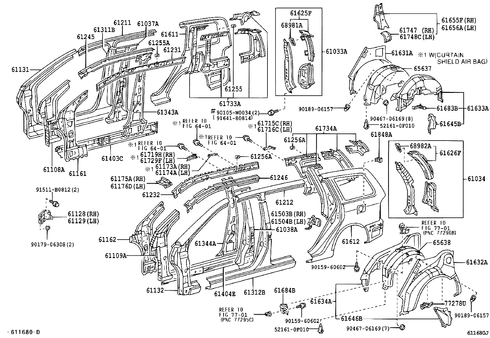TOYOTA COROLLA SED WG UKPZZE121L-DWMDKW - BODY - SIDE MEMBER | Japan ...
