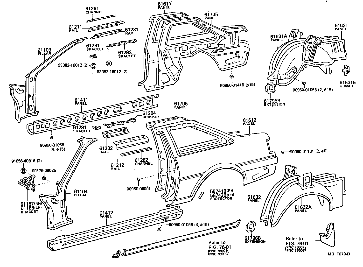 TOYOTA COROLLA COUPEAE86R-ESMXS - BODY - SIDE MEMBER | Japan Parts EU