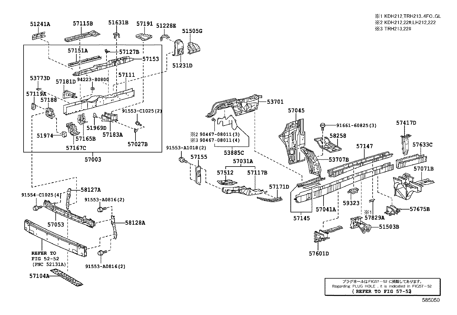 TOYOTA HIACETRH223R-LEMDKN - BODY - FRONT FLOOR PANEL FRONT FLOOR ...