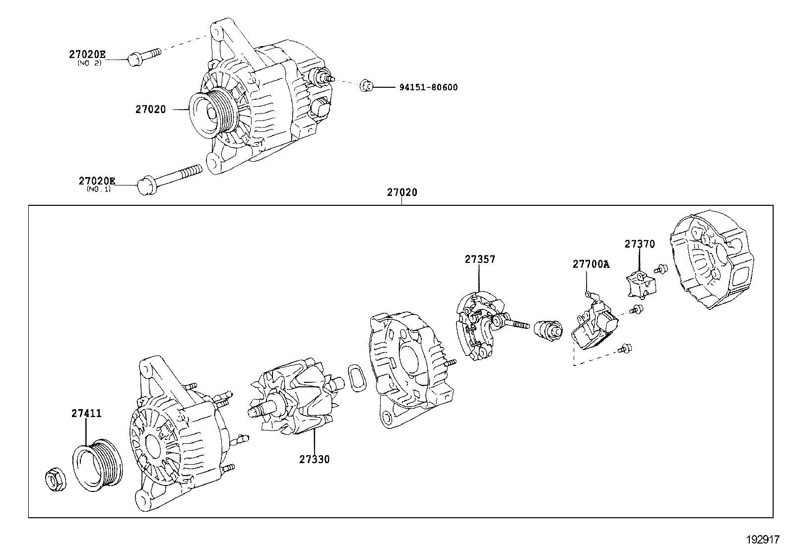 TOYOTA COROLLAZZE142L-AEPDK - TOOL-ENGINE-FUEL - ALTERNATOR | Japan ...