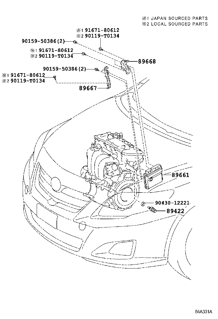 TOYOTA COROLLA ALTISZRE141R-GEFDKT - ELECTRICAL - ELECTRONIC FUEL ...