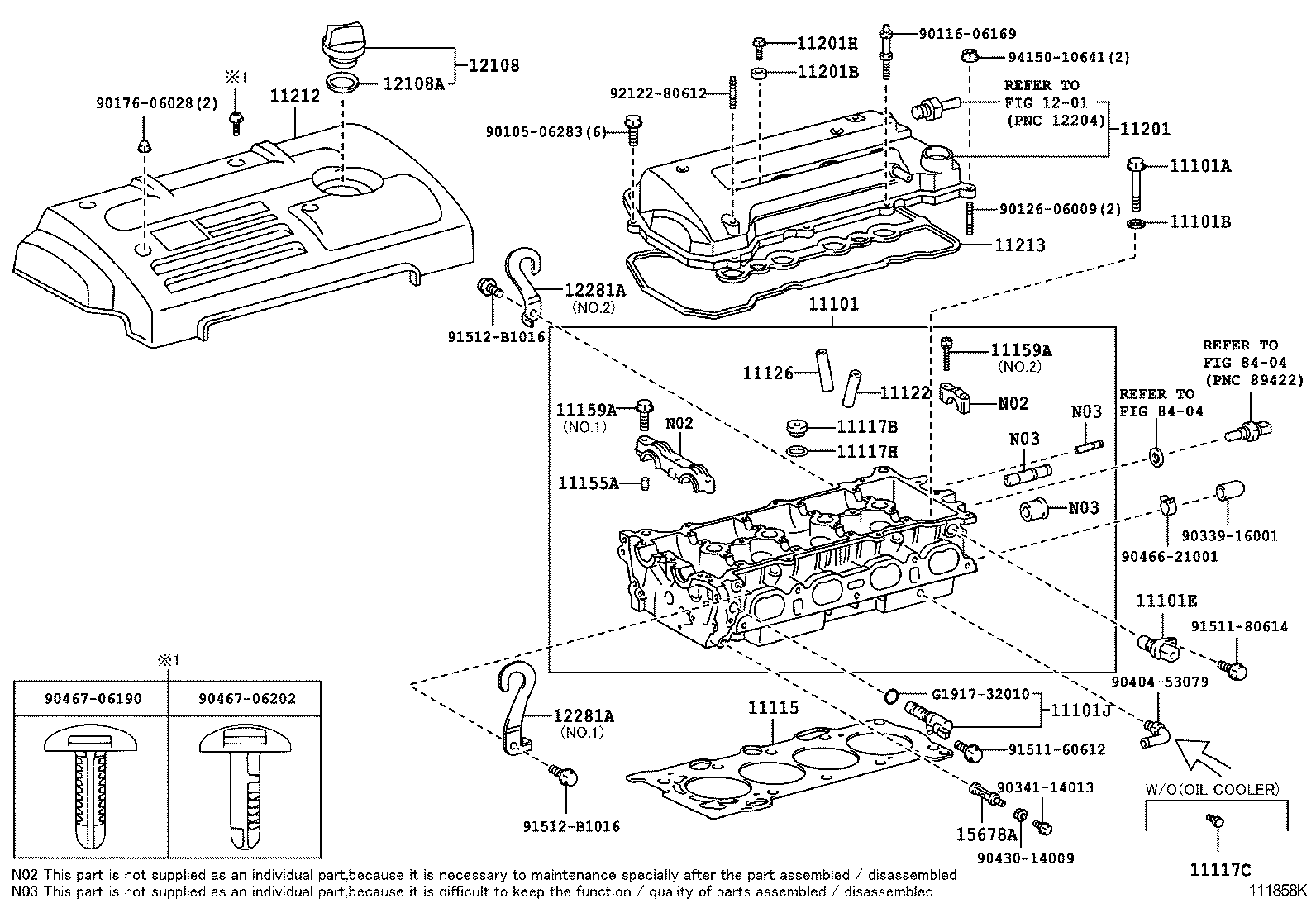 TOYOTA COROLLA SED WGZZE122R-AEPDKQ - TOOL-ENGINE-FUEL - CYLINDER HEAD ...