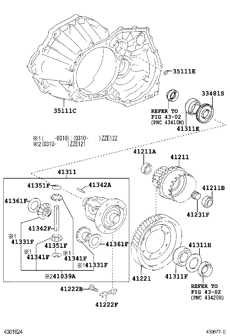 Toyota Corolla Asia Indiazze121r Gepnkt Powertrain Chassis Front