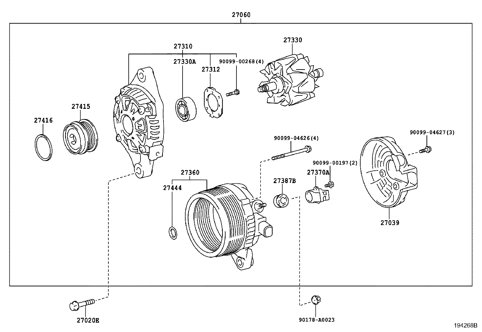TOYOTA COROLLAZRE172L-DEXNK - TOOL-ENGINE-FUEL - ALTERNATOR | Japan ...