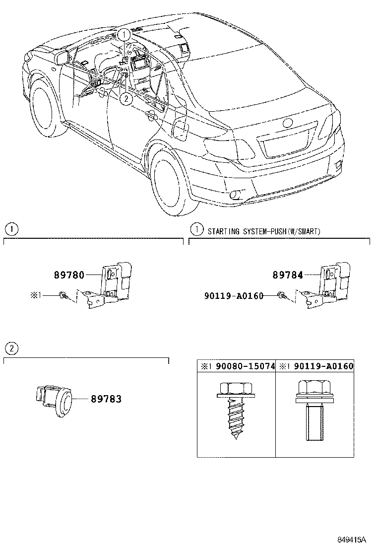 TOYOTA COROLLA NAPZRE142L-DEPNKA - ELECTRICAL - ANTI THEFT DEVICE ...