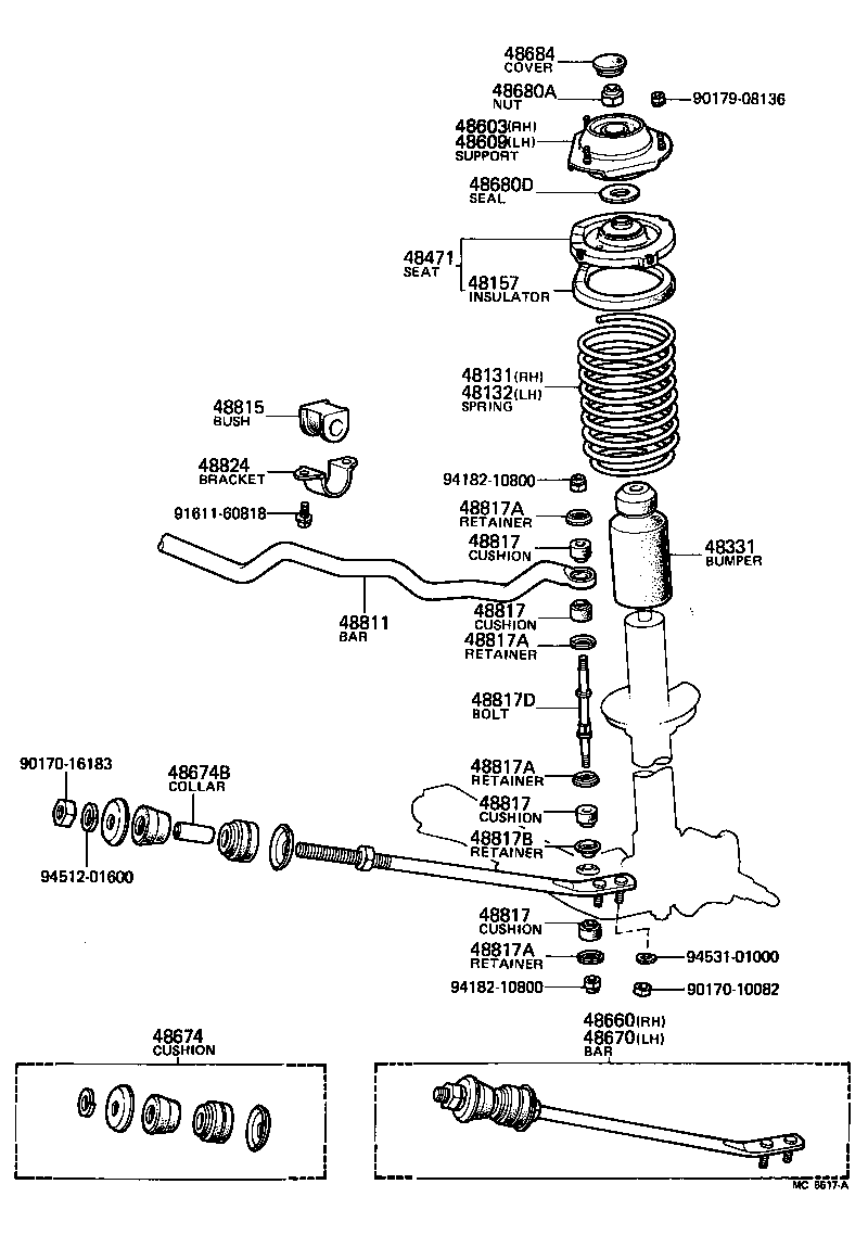TOYOTA COROLLAAE71L-ECMDCA - POWERTRAIN-CHASSIS - FRONT SPRING SHOCK ...