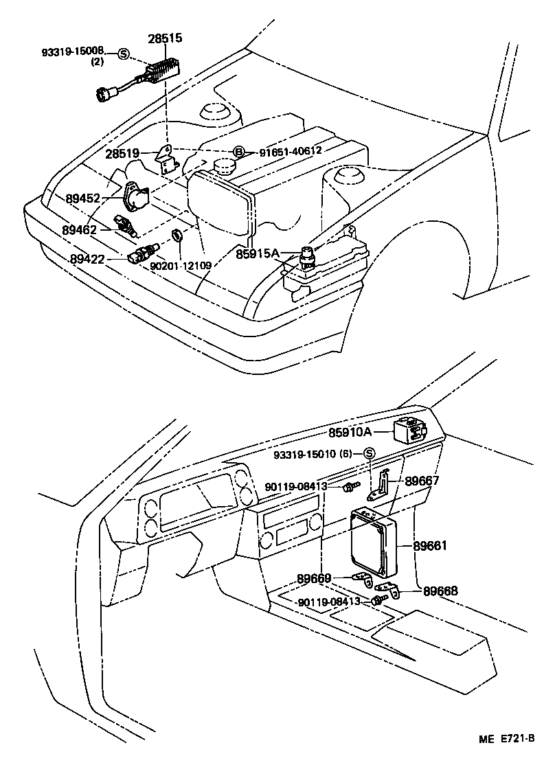 TOYOTA COROLLA CPAE86L-ECMQFK - ELECTRICAL - ELECTRONIC FUEL INJECTION SYSTEM | Japan Parts EU